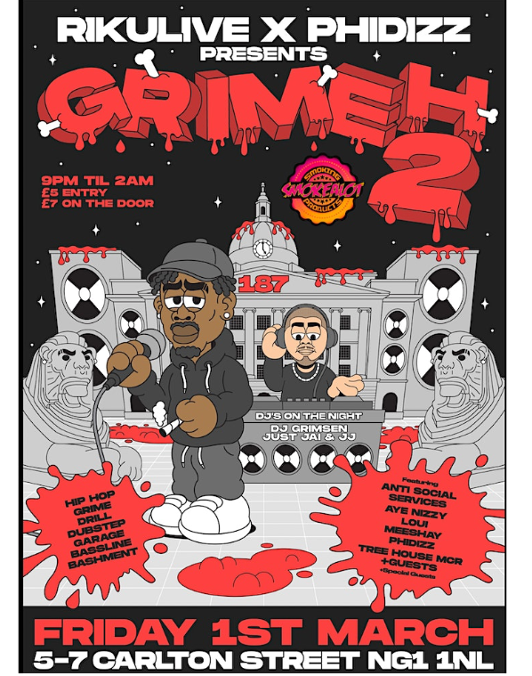 Rikulive X Phidizz Presents Grimeh Volume 2 - Leftlion - Nottingham Culture