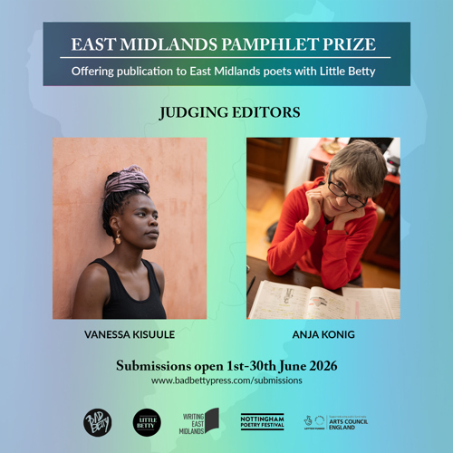 East Midlands Pamphlet Prize launched by Bad Betty, in partnership with ...
