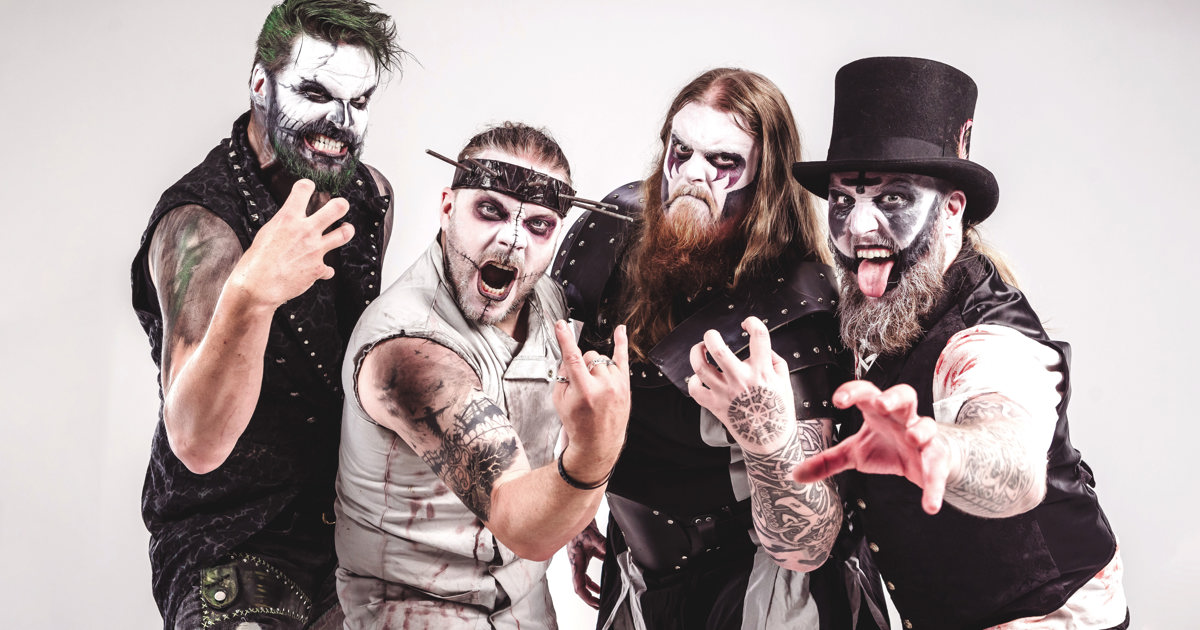 Local metal group Evil Scarecrow talk puppets, props and crowd ...