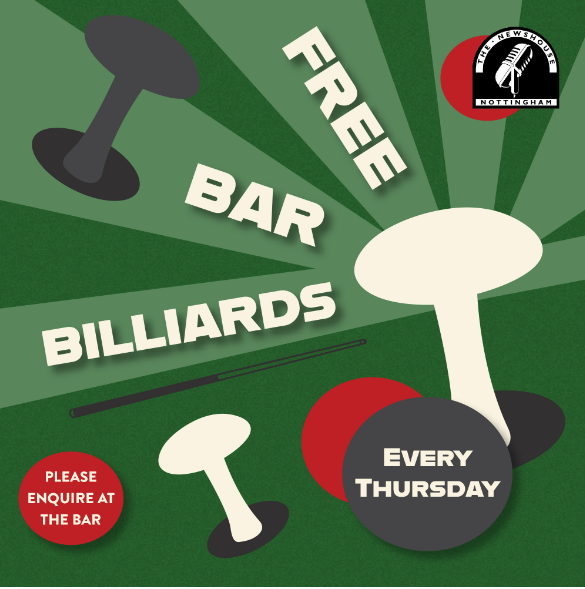 Free Bar Billiards - Leftlion - Nottingham Culture